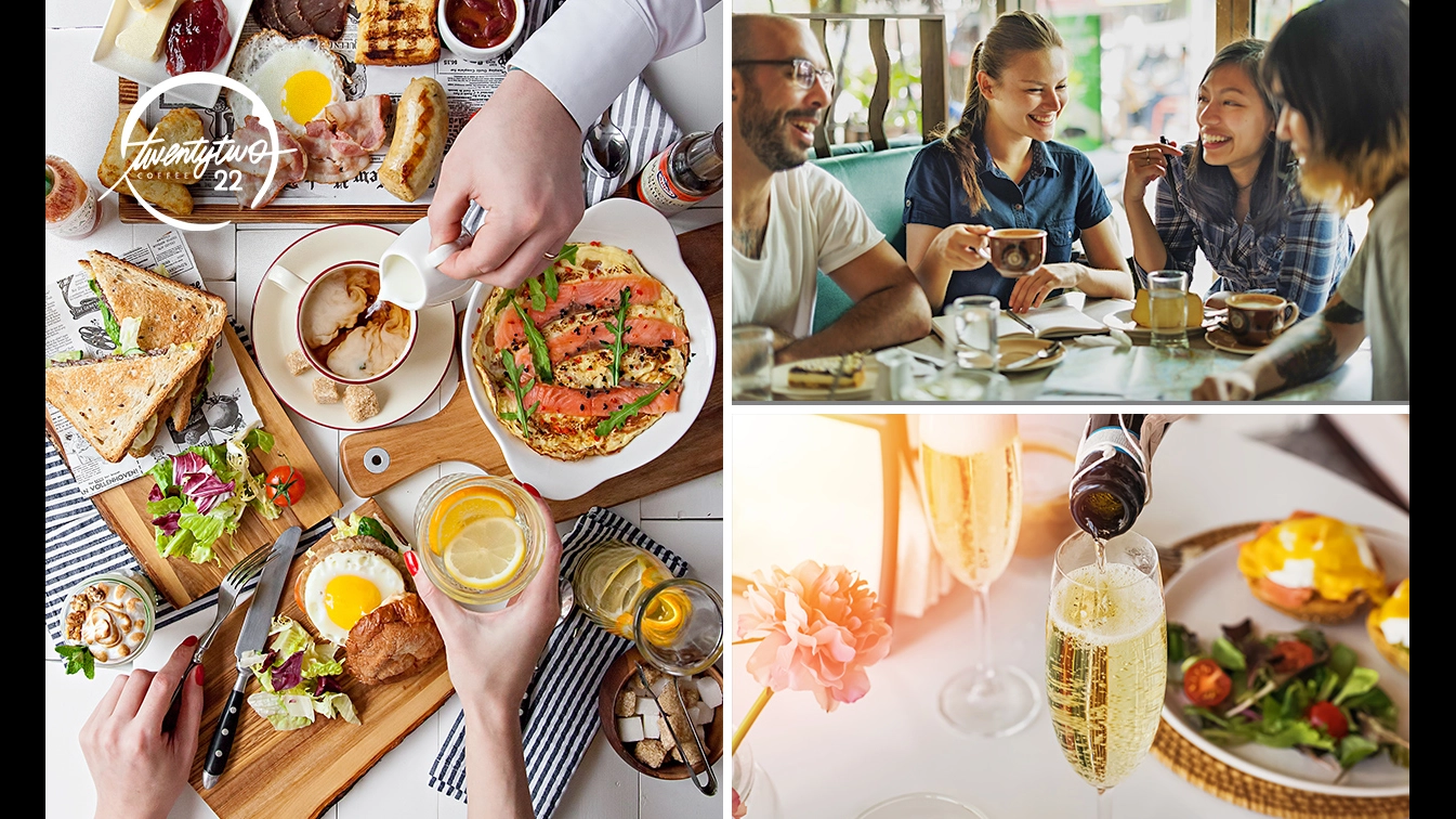 Twenty Two Coffee, Luxe ontbijt + glas prosecco bij Twenty Two Coffee ...